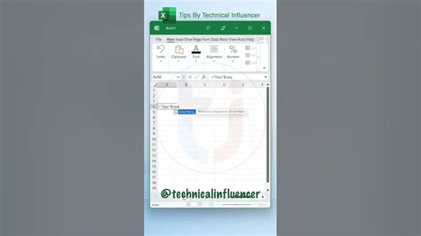 Excel Sequence Formula Flash Fill Excel Hack From
