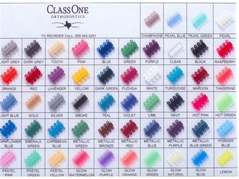 Common Colors Braces Colors Cute Braces Cute Braces Colors