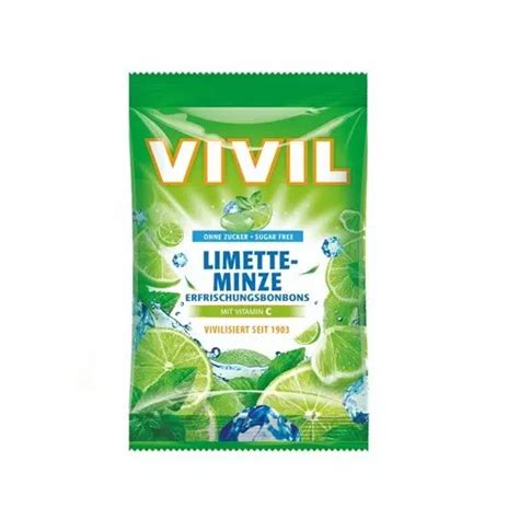 Vivil Limetka Peprmint Vitamin C Bez Cukru 120 G Alphega Cz