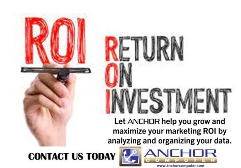Anchor Computer Inc On Linkedin Data Datamanagement Roi