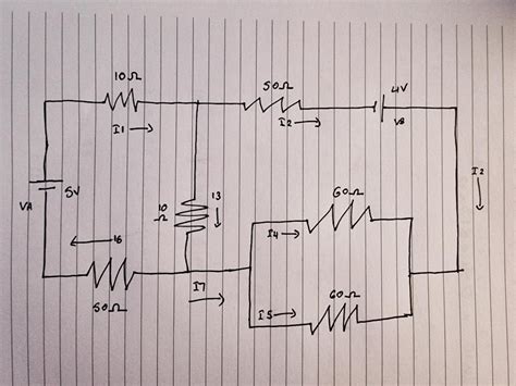 Solved Please Help Write Kirchoff Loop Equations Chegg Com