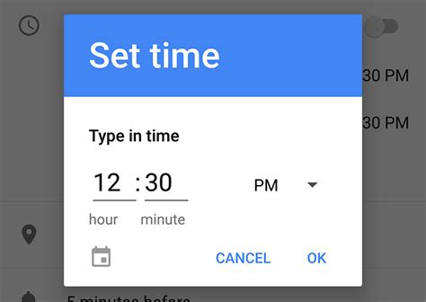 android o feature spotlight the time picker now has a manual text