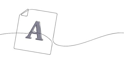a single line drawing of a text file continuous line text file with the