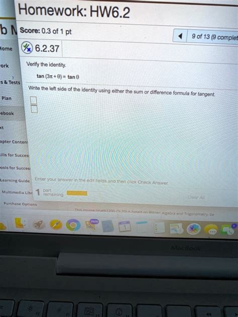 solved homework hw6 2 b n score 0 3 f 1 pt lome 6 2 37 9 of 13 9