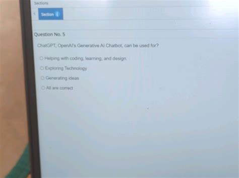 Sections Section 1 Question No 5 ChatGPT StudyX