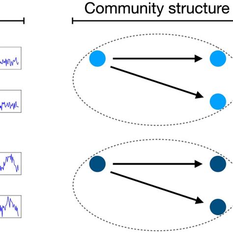 causality clustering vs network community structure left toy system