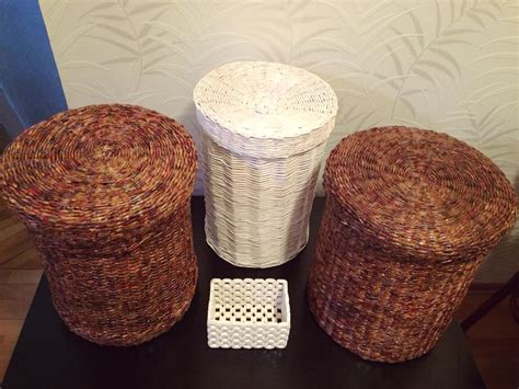 ქაღალდის სახლი ხელით დაწნული კალათები დიდები 30 ლარი