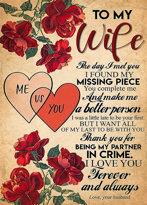 Wife To My Wife You And Me I Love You Digital Art By Gambrel Temple