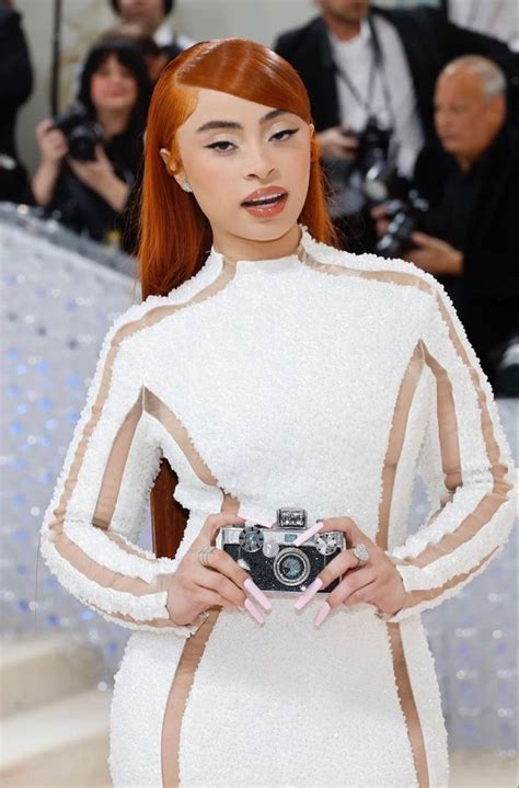 Ice Spice Exudes Cool In Beaded White Gown As She Attends Met Gala