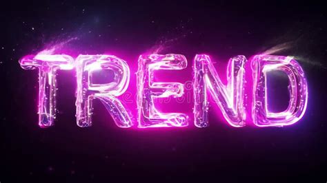 Glowing Neon Text Animation With Sparkling Particle Effects Stock Footage Video Of Effect
