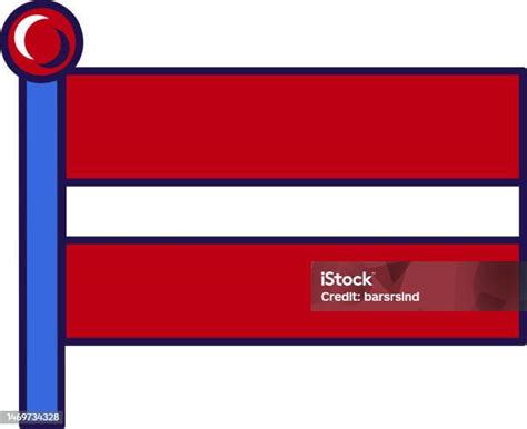 플래그스태프 벡터에 라트비아 국가 국기 Council Of Baltic Sea States에 대한 스톡 벡터 아트 및 기타 이미지 Council Of Baltic Sea