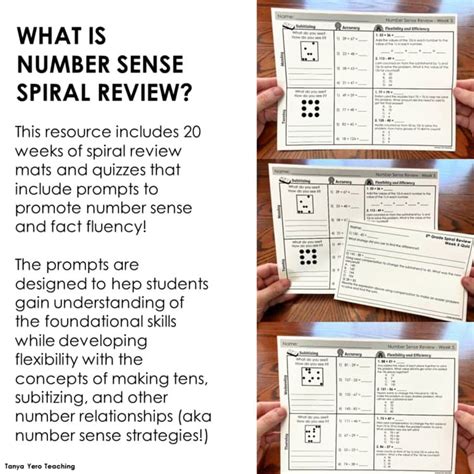 5th Grade Number Sense Spiral Review 5th Grade Fact Fluency Math Morning Work