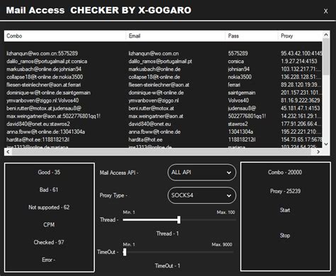 Mail Access Checker By X Gogaro 2 Apis