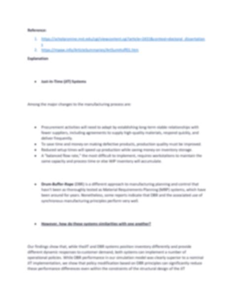 SOLUTION Jit System Studypool