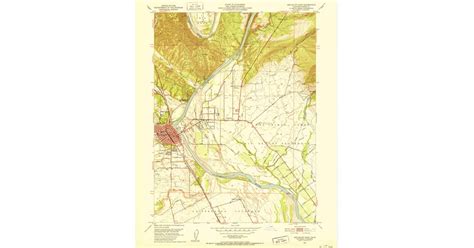 1951 Map Of Red Bluff East Tehama County Ca — High Res Pastmaps