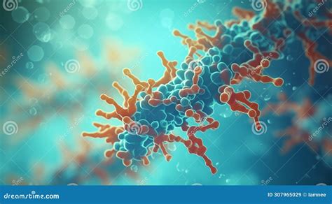Microscopic Disease Pathogen Modeling Throughai Generated Stock