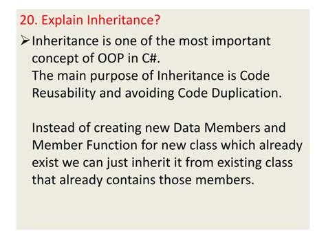 Oop Interview Questions And Answers Ppt