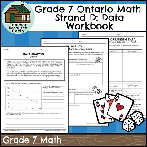 Grade 7 Data Workbook Ontario Math Teacher Resource Cabin