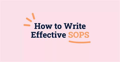 SOP Writing Guidelines How To Write Effective SOPs Whale