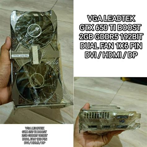 Jual Vga Leadtek Gtx 650 Ti Boost 2gb Ddr5 192bit Original Shopee Indonesia