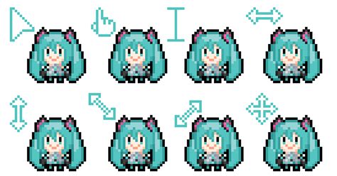 Hatsune Miku Pixel Cursor Miku Pixiv Hatsune Miku Pixel Cursor Miku Pixiv
