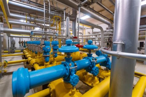 Premium Ai Image Wideangle View Of An Underground Natural Gas Storage Facility With Pipes Valves