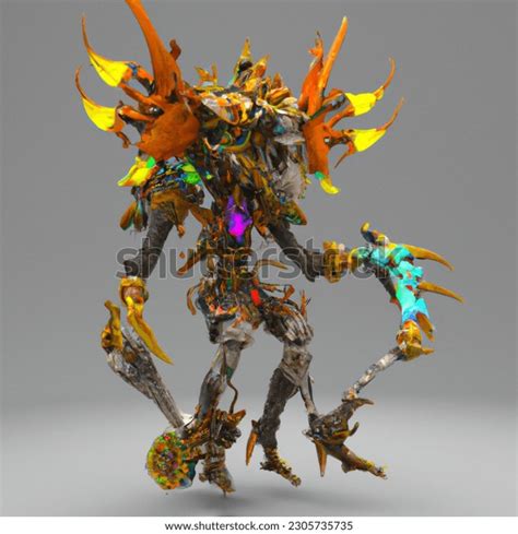 Multicolor Mecha 3d Image Witch Ai Generated Image 2305735735 Shutterstock