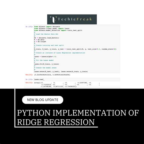 Python Implementation Of Ridge Regression Python Implementation Of Ridge Regression