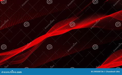 Red Color Wavy Pattern Particles Background Stock Footage Video Of Future Flowing 290508736