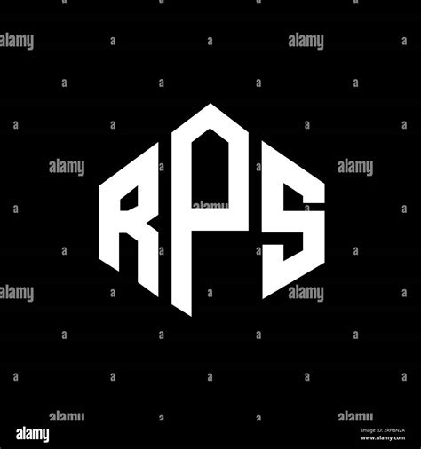 Rps Letter Logo Design With Polygon Shape Rps Polygon And Cube Shape