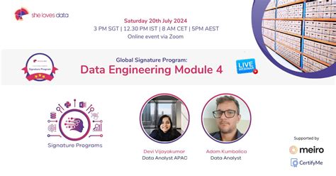 Online Data Engineering Workshop On Data Warehousing She Loves Data Posted On The Topic Linkedin