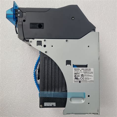 Uba Pro Bill Acceptor Set Gbp With Led Blue Bezel And Harness Boomerang