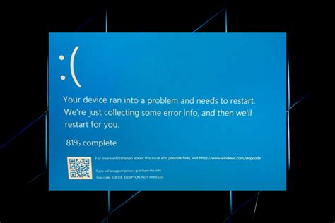 kmode exception not handled how to fix this bsod boot loop