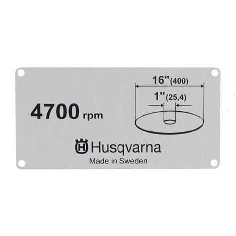 Label For Husqvarna Husqvarna 3120k Disc Cutter 506 28 41 24 Lands