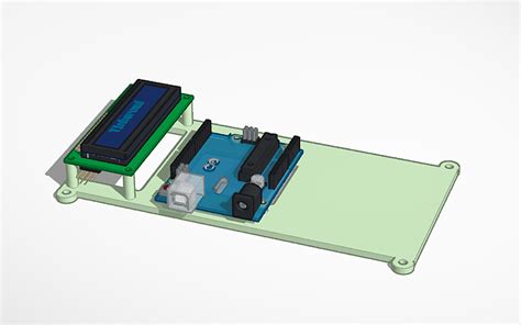 3d Design Suportecasearduinolcd16x2 Tinkercad