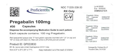 Dailymed Pregabalin Capsule