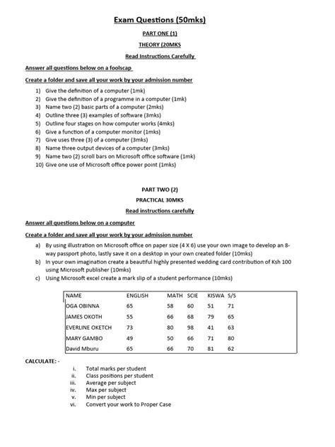 computer quiz pdf