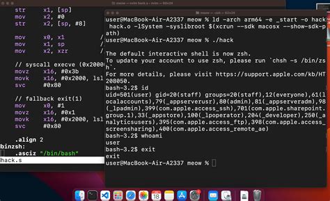 Macos Hacking Part 6 Assebmly Intro On Armm1 Simple Nasm M1