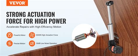 VEVOR Linear Actuator 12V 6 Inch Heavy Duty 1320lbs 6000N Linear Actuator 0 19 S Linear