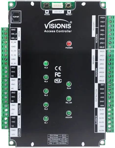 Visionis Vis Axess 4etl Pcb Commercial Access Control User Guide