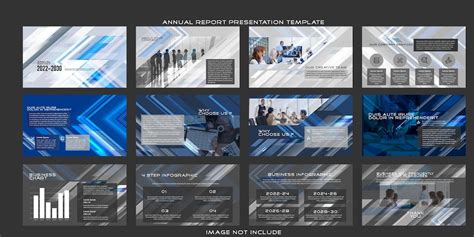 Premium Vector A Powerpoint Presentation With High Tech Style Design
