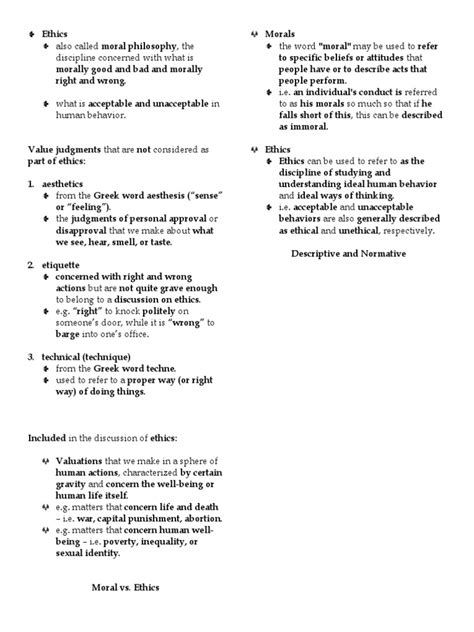Ethics Notes Pdf