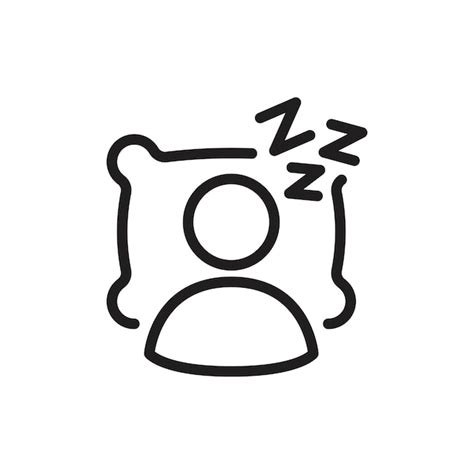 Premium Vector Snoring Vector Icon Person Sleeping With Zzz Design People Sleep Icon