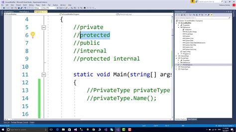 Tutorial 4 C Access Modifiers Youtube