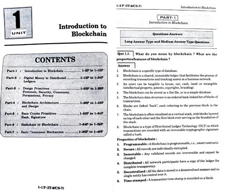 Blockchain Unit B Tech Studocu