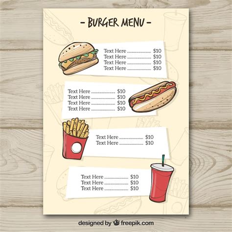 Page 14 Burger Menu Retro Images Free Download On Freepik