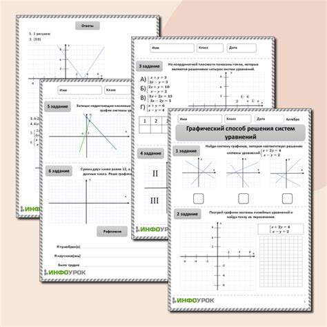 Рабочий лист по алгебре для 7 класса Тема «Графический способ решения
