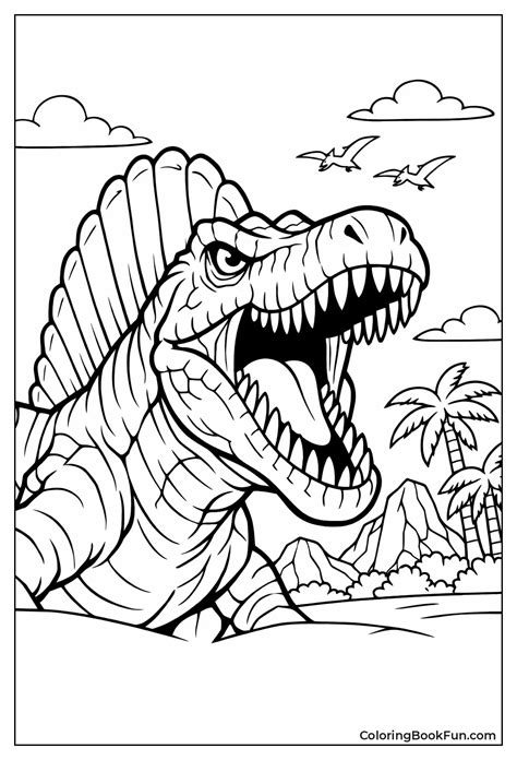 51 Spinosaurus Coloring Pages Free Pdfs Coloringbookfun