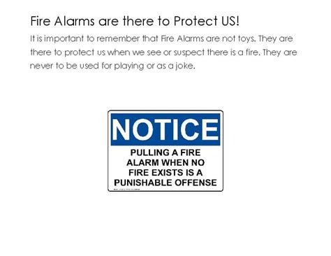 pulling the fire alarm is not safe a safety social story by magic beans