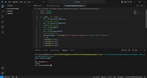 completed a password generator with python tanishka kate posted on